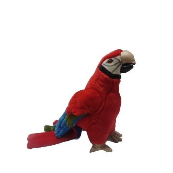 Animal Majesty | Toys | Animal Majesty Macaw Parrot Plush Red Blue ...